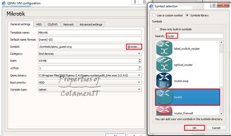 Konfigurasi Qemu Mikrotik GNS Windows