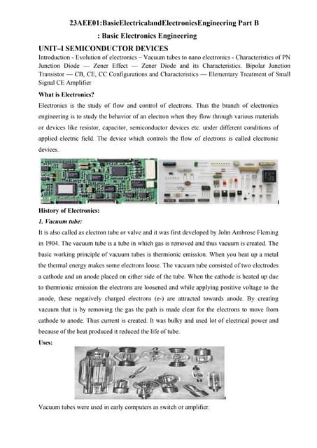 Beee Engineering Unit 1 By Electronicsdocx