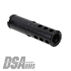 DSA FAL SA Belgian Combo Device Titanium Flash Hider X Left Black Finish DS Arms