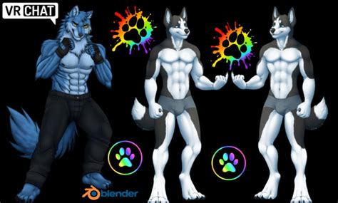 Create Furry Vrc Model Vrchat Avatar Nsfw 3d Vtuber Model Fursona Vseeface By Bottegamodel