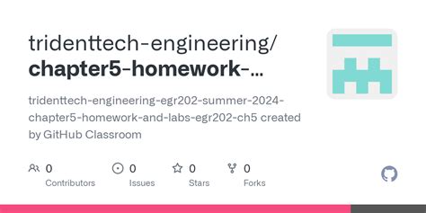 Github Tridenttech Engineeringchapter5 Homework And Labs Wizzawozzy Tridenttech Engineering