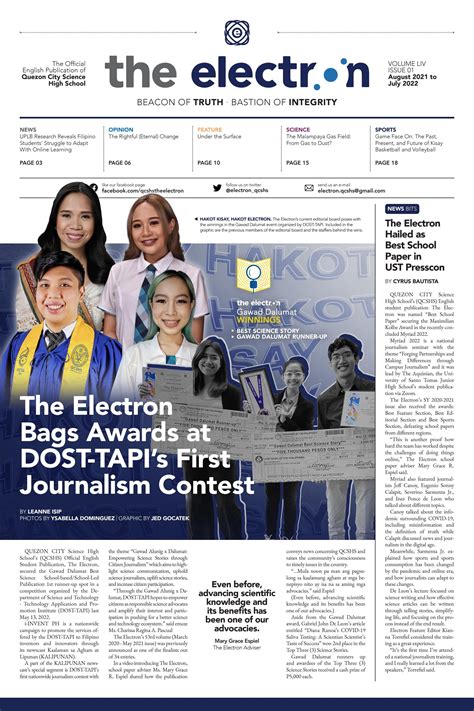 The Electron Volume 54 Issue 1 By The Electron Issuu
