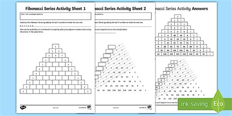 Fibonacci Numbers Worksheet Worksheet Twinkl