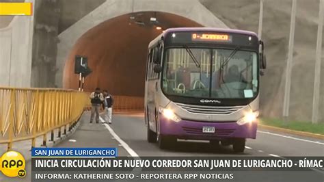 Ruta Tarifas Y Horarios Del Nuevo Corredor Vial Sjl Rímac Que Inicia