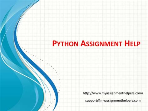 Python Assignment Help Ppt
