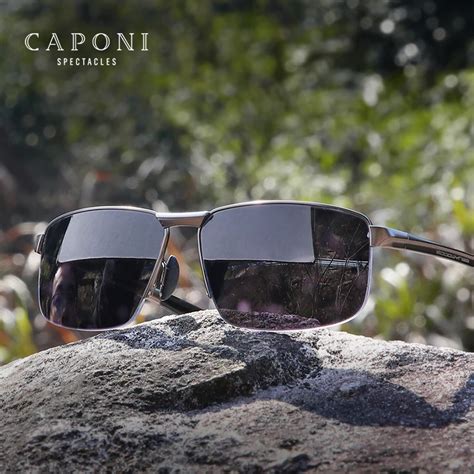 CAPONI-New-Sunglasses-For-Men-Nylon-Polarized-Photochromic-Alloy ...