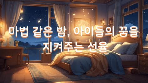아이들이 잘 때 듣기 좋은 음악 편안한 수면을 위한 부드러운 자장가 멜로디 차분하고 평온한 음악이 아이들의 마음을 진정시켜주며 깊고 안정된 잠을 잘 수 있도록