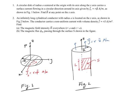 solved 1 a circular disk of radius a centered at the origin