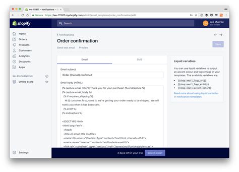 Github Leemunroeshopify Email Templates Shopify Html Email