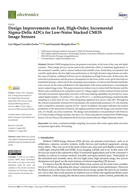 Pdf Design Improvements On Fast High Order Incremental Sigma Delta