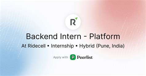 Backend Intern Platform At Ridecell