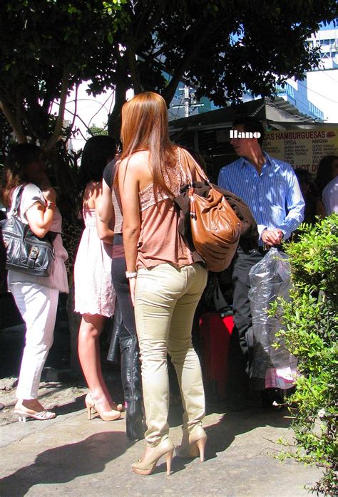 Sexy Girls On The Street Girls In Jeans Spandex And Leggings Tight