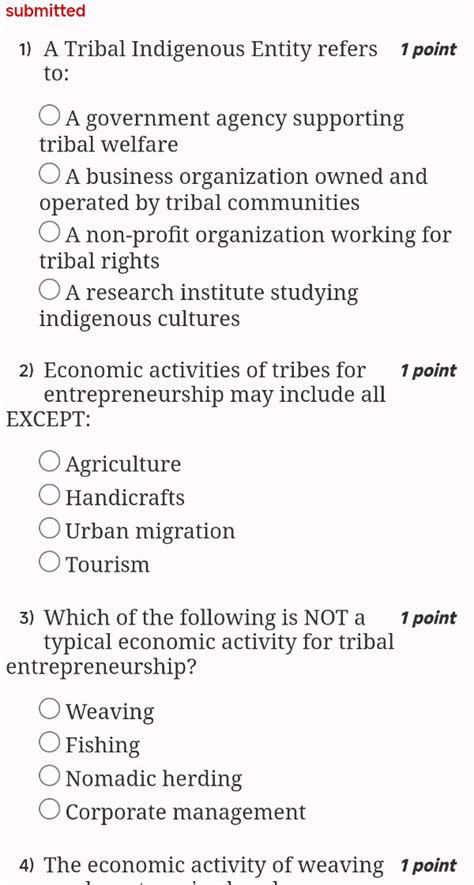 Submitted 1 A Tribal Indigenous Entity Refers StudyX