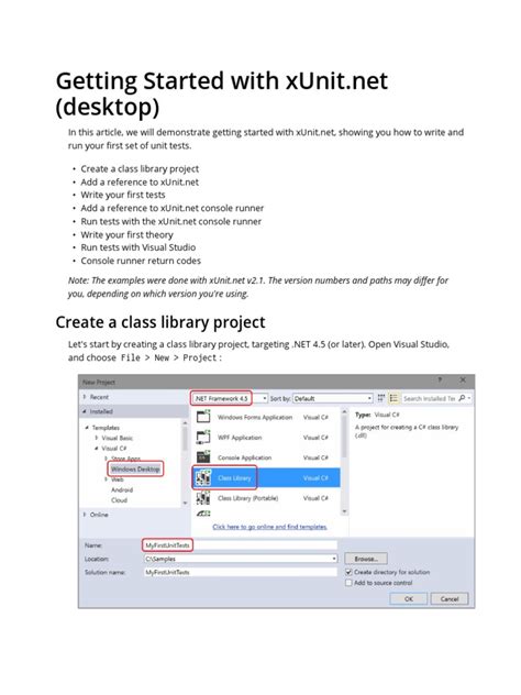 Xunit Pdf Microsoft Visual Studio Command Line Interface