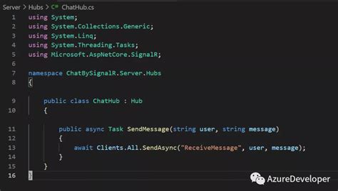 基于Blazor SignalR创建一个简易的聊天室 Azure开发者资源站技术文章开源书籍技术问答 AzureDeveloper