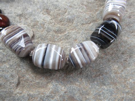 Agate Bracelet Banded Agate Gemstone Bracelet Silver Bracelet