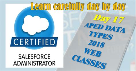 Apex Data Types In Salesforce Day17 Free Web Classes Of Salesforce