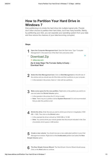 pdf how to partition your hard drive in windows 7 12 steps wikihow