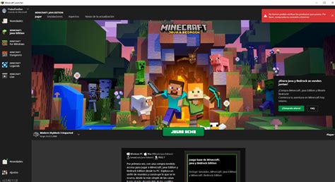 cant log in minecraft can t verify products java edition support