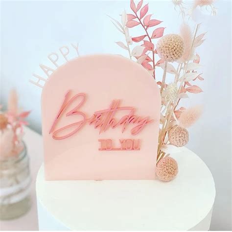 아크릴 케이크 토퍼 베이비 샤워 핑크 소녀 생일 컵케익 토퍼 첫 번째 생일 베이킹 케이크 장식 파티 호의케이크 데코용품