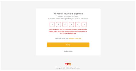 Hmm Looks Like Your Otp Is Either Incorrect Or Has Expired Please Check Your Code And Try