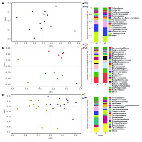 Non Metric Multidimensional Scaling Nmds Plot Based On The Weighted