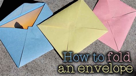 How To Make An Envelope Any Size YouTube