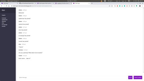 Github Git Shashwatopen Chat Rooms When Whatsapps Down Stark Chat Rooms 📱 Got You Covered
