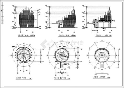 某一层风情竹楼建筑设计cad施工图土木在线