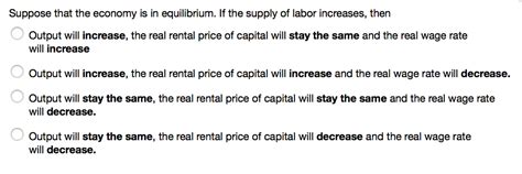 Solved Consider An Economy Where The Production Function