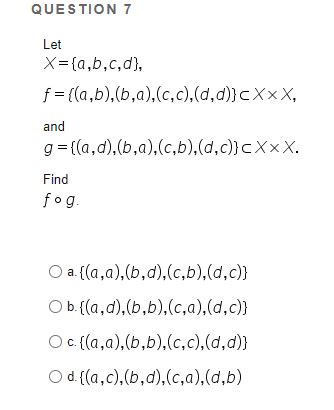 Solved QUESTION Let X A B C D Chegg Com