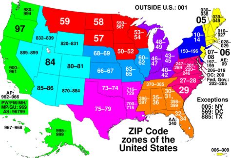 list of zip code prefixes wikiwand