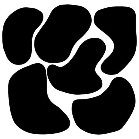 Premium Vector Organic Random Spot Organic Irregular Shapes Stone Form Or Black Blobs Abstract