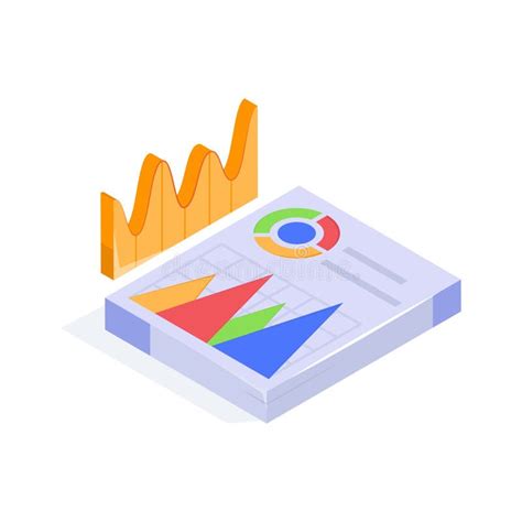 Visualizing Business Performance With Graphs And Chart Stock Vector Illustration Of Business