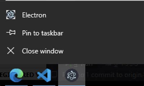 Unable To Remove Pin To Taskbar And Electron Right Click Option · Issue 24233 · Electron