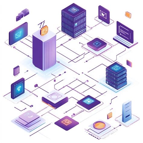 Secure Network Architecture Diagram With Layers Of Protection Premium Ai Generated Image