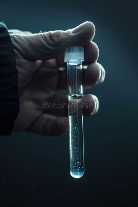 Male Scientist Holding A Test Tube With Water Stock Illustration Illustration Of African Care