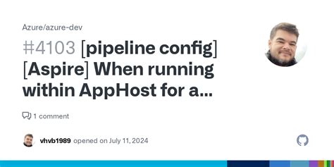 Pipeline Config Aspire When Running Within Apphost For A New