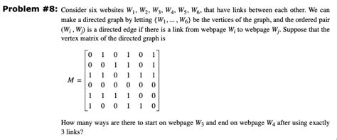 solved problem 8 consider six websites w w2 w3 w4 w5