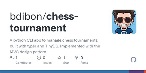GitHub Bdibon Chess Tournament A Python CLI App To Manage Chess
