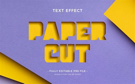 Premium Psd Cut Out Text Effect