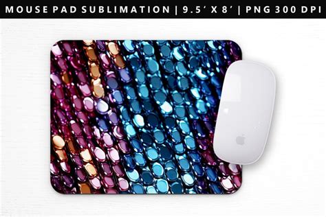 Sequin Mouse Pad Design Mouse Pad Sublimation 2947266