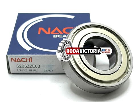 NACHI 6206 ZZ CM Deep Groove Ball Bearing, Metal Shielded 30x62x16 mm ...
