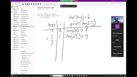 061724 Cosc 1336 Python Trace Iterate String With For Youtube