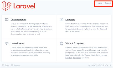 [laravel 備忘録] laravel sail作成したプロジェクトにlaravel breezeで認証系入れるとこまで きりんブログ