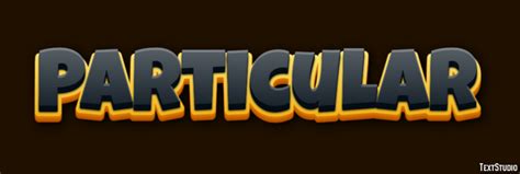 Particular Text Effect And Logo Design Word