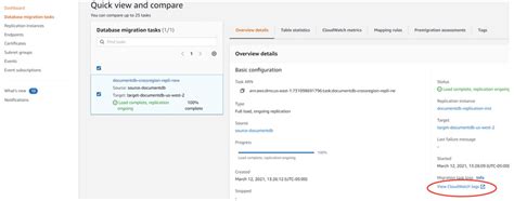 cross account replication with amazon documentdb with mongodb compatibility and aws dms aws