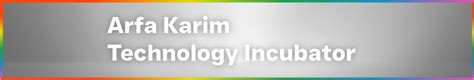 Arfa Karim Technology Incubator Linkedin