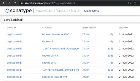Kodein 7131 Released To Maven Central · Issue 416 · Kosi Libskodein · Github