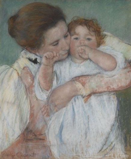 유소년1 오전8시 엄마 품에서 일어났다 녹색 배경 앞의 엄마와 아기메리커셋 소묘 종이에 파스텔 55 X 46 Cm 작품 선정 이유 아기의 표정이 이제